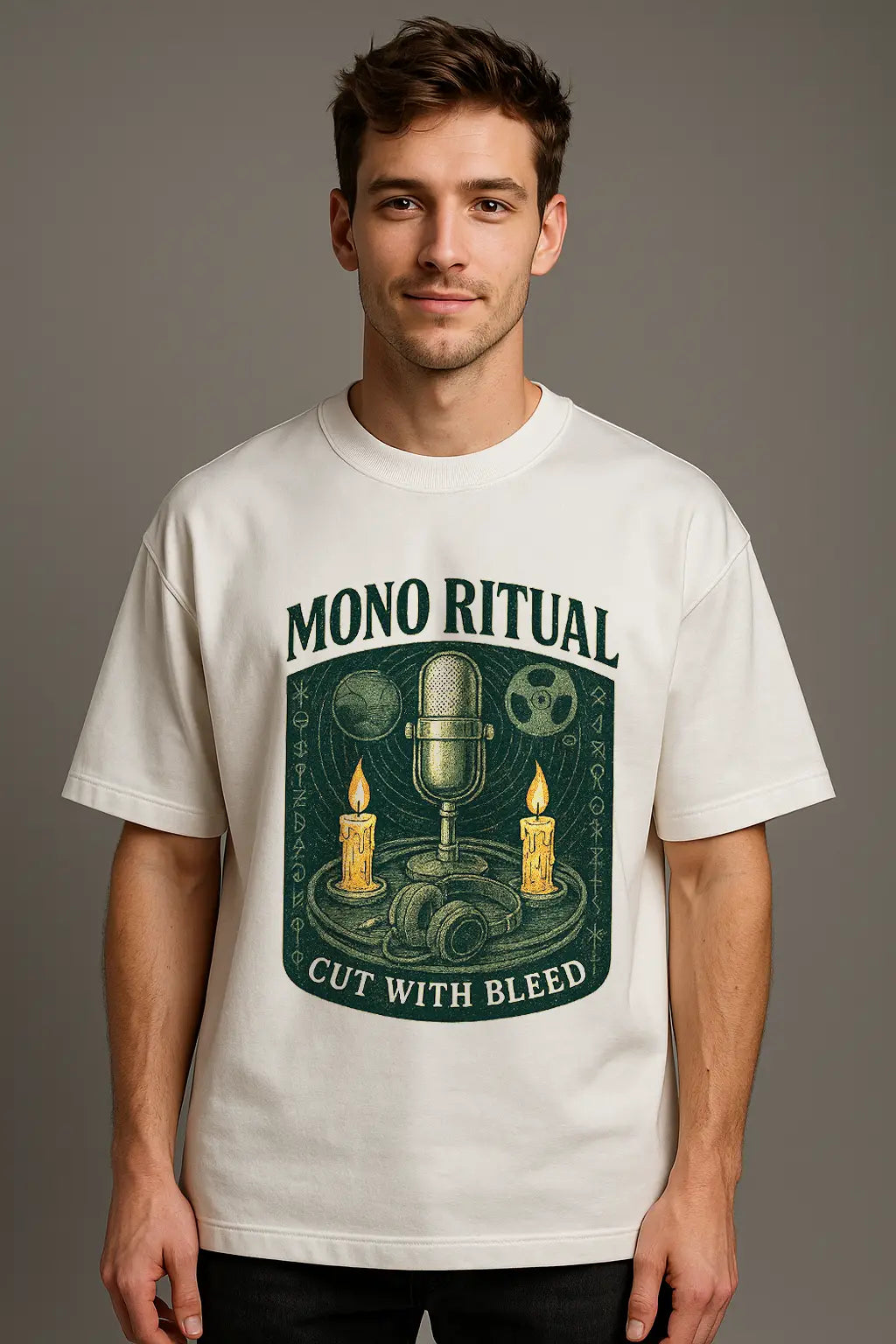 Mono Ritual Premium Oversized Vocalist T-shirt in India | Mashevor